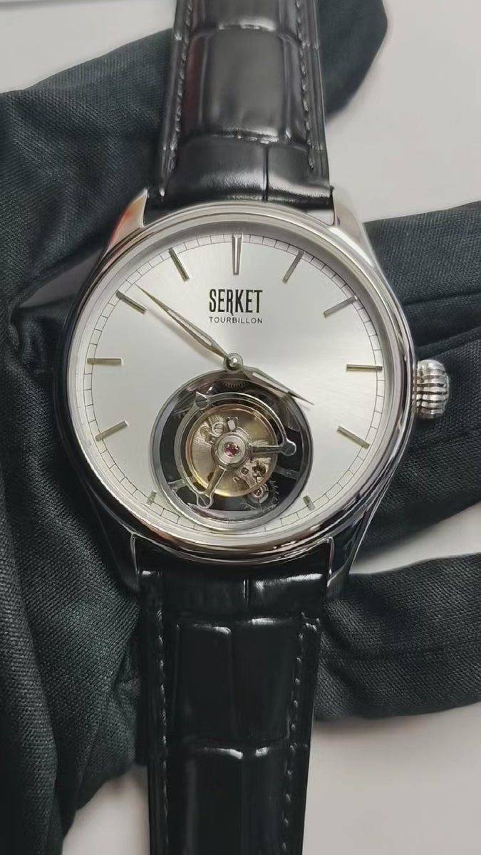 Shop Tourbillon Stainless Steel Silver Dial | Serket Watch Company